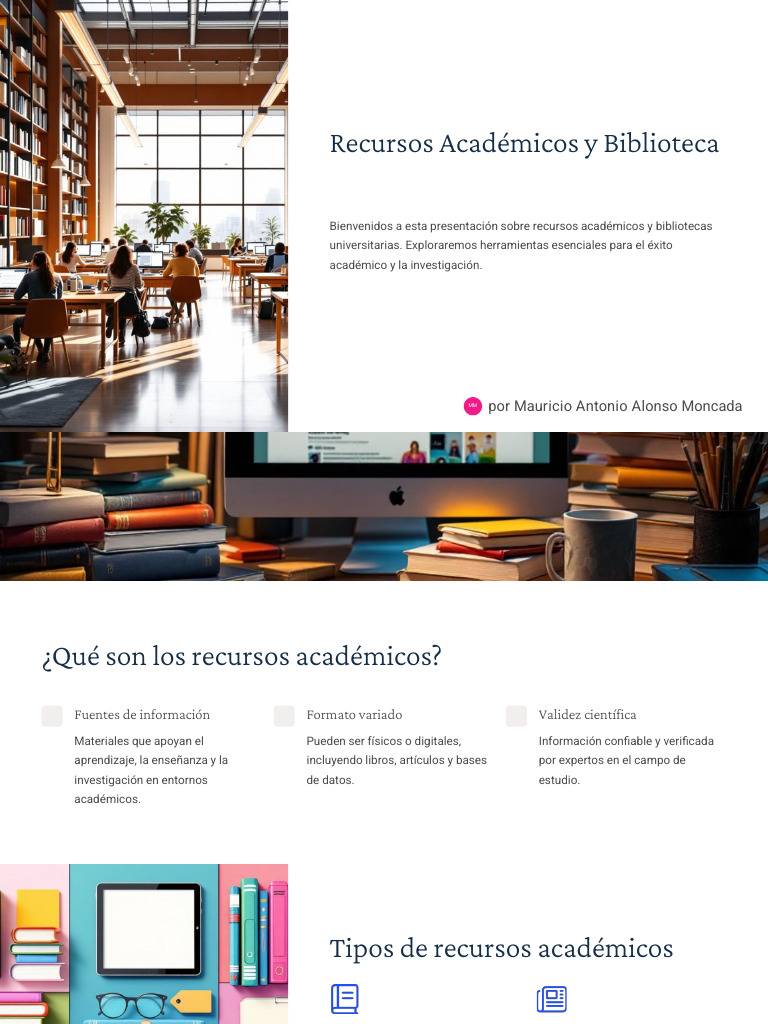 Recursos Academicos y Biblioteca | PDF | Libreria digital