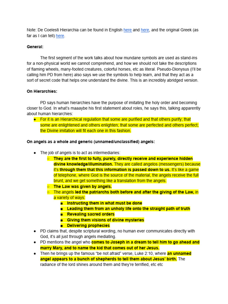 Angelic Hierarchy Stuff | PDF | Angel | Jesus