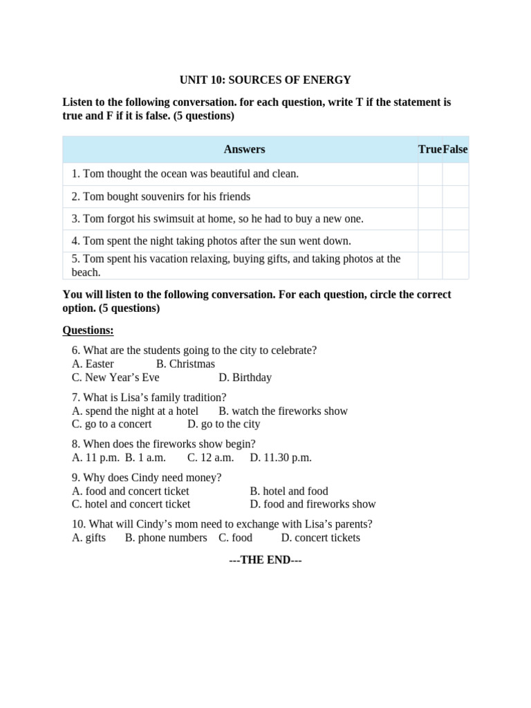 UNIT 10 Bu I 3 | PDF | Energy Development | Renewable Energy