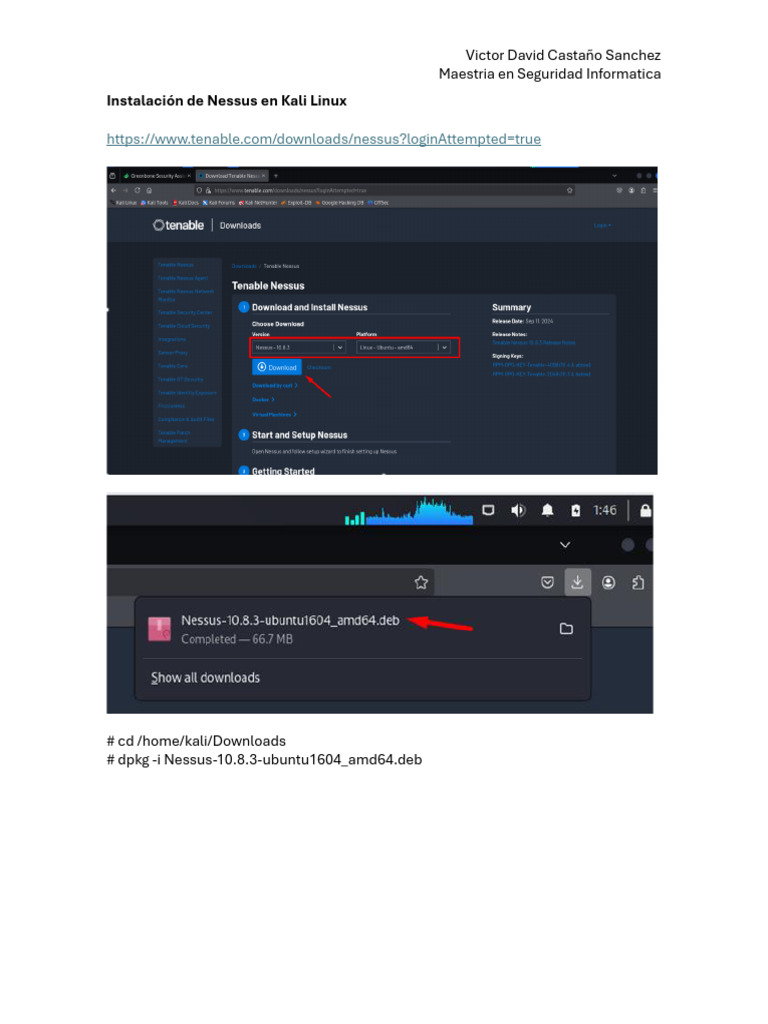 Install NESSUS | PDF