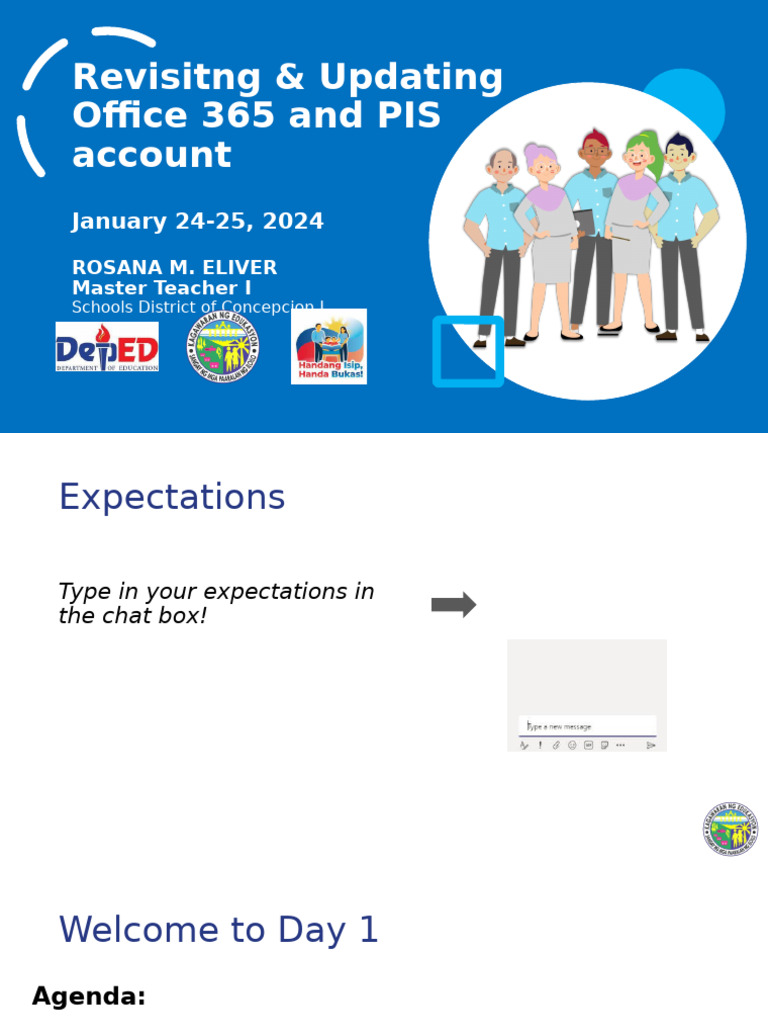 Inset 2023 2024 Rosana m Eliver Pis and Office 365 | PDF | Password | Computer File