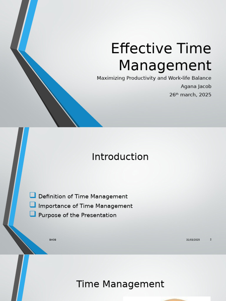 Effective Time Management | PDF