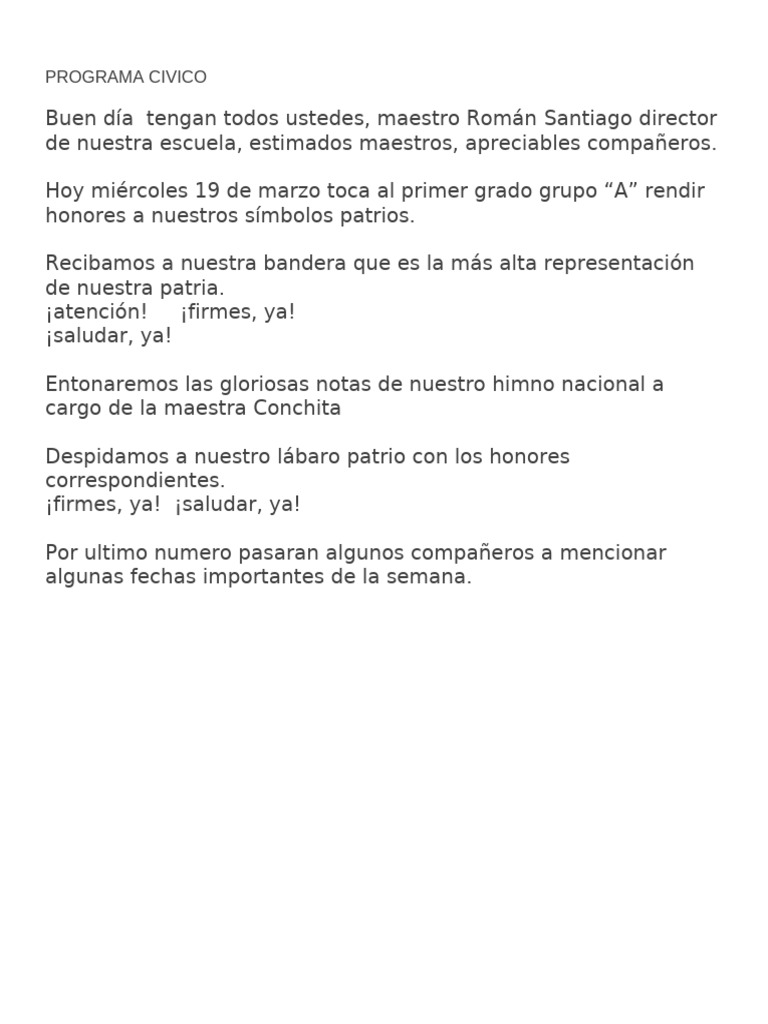 Programa Civico | PDF