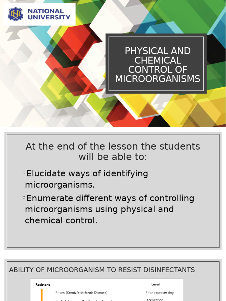 Dehydration Methods for Microbial Control | PDF | Disinfectant ...