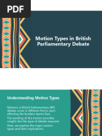 Motion in Debates | PDF | Policy | Argument