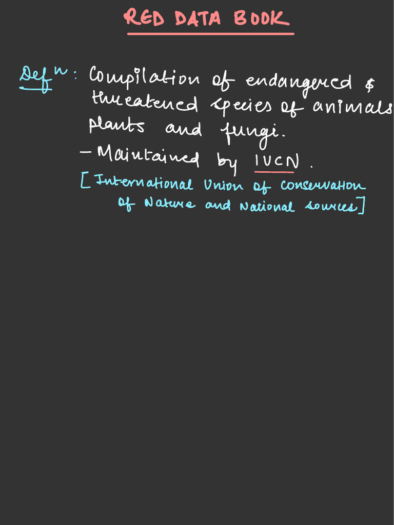Endangered Species Red Data Book | PDF