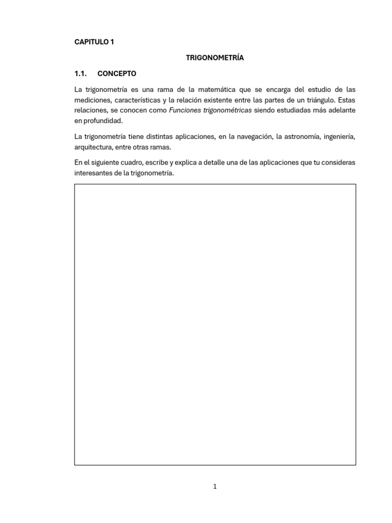 2025 - 5to - Capitulo 1 - Trigonometria | PDF | Ángulo | Trigonometría