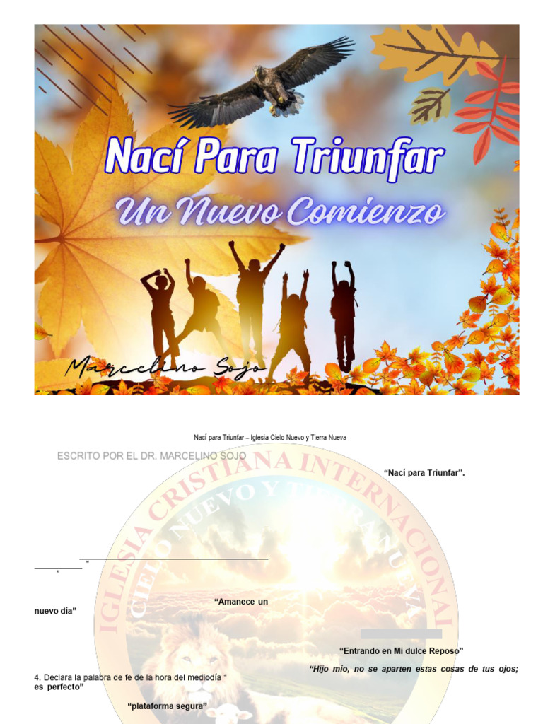 Nací para Triunfar: Guía de Oración | PDF | Oración | Jesús