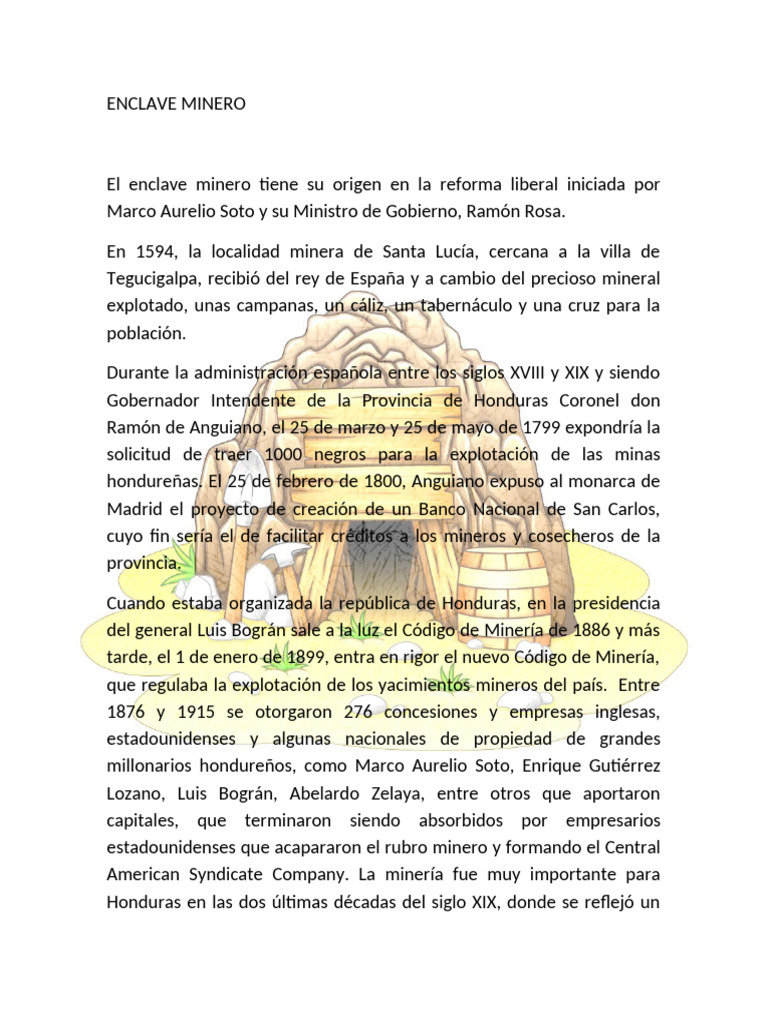 Enclave Minero | PDF | Honduras | Minería