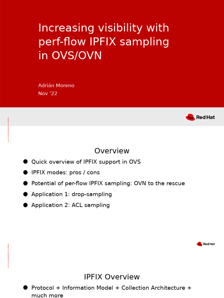 Increasing Visibility With Perf Flow IPFIX Sampling in OVS OVN | PDF | Networking Standards ...