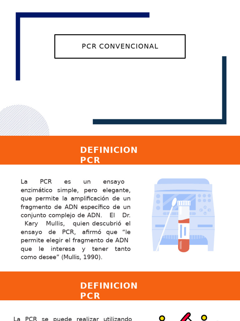 PCR Convencional | PDF | Reacción en cadena de la polimerasa | Primer ...