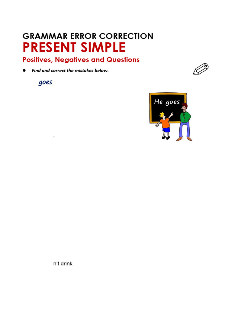 Simple Present - Exercícios | PDF