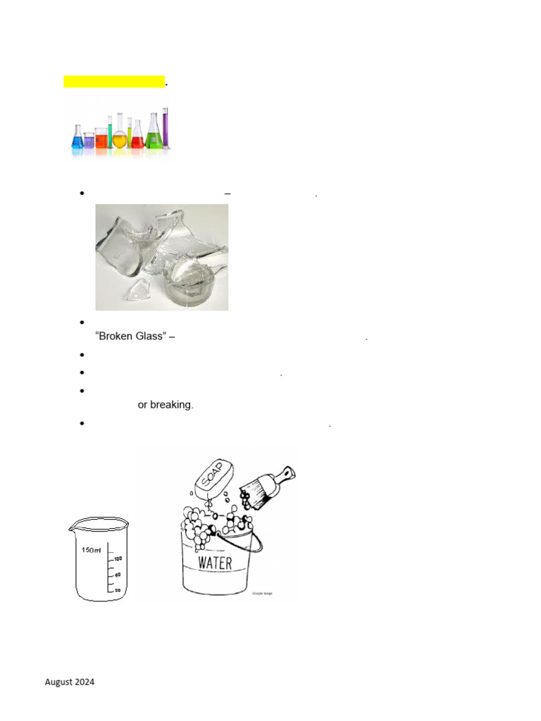 Safe Handling of Glassware Guidelines | PDF