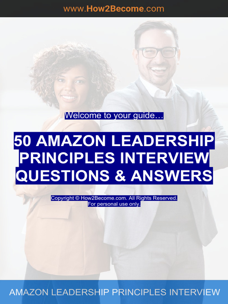 50 Amazon Leadership Principles Interview Questions and Answers - FINAL ...