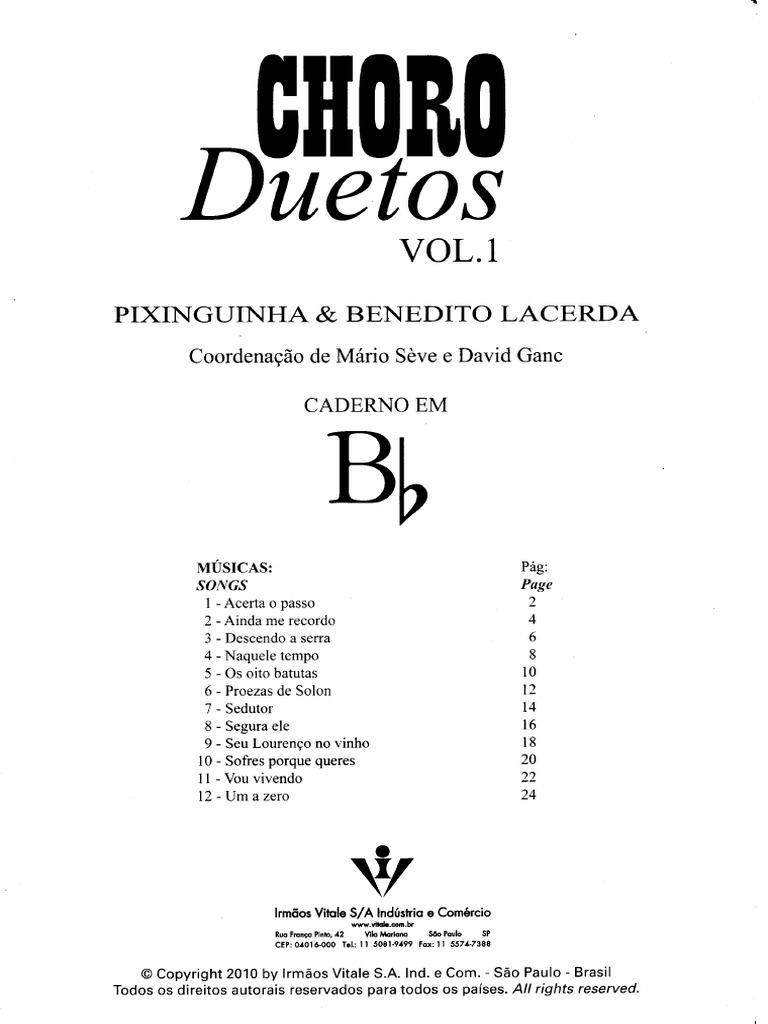 BOOK CHORO 1 BB | PDF