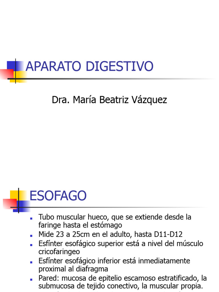 Pato Digestivo 1- 09.Pptx | PDF | Esófago | Neoplasias