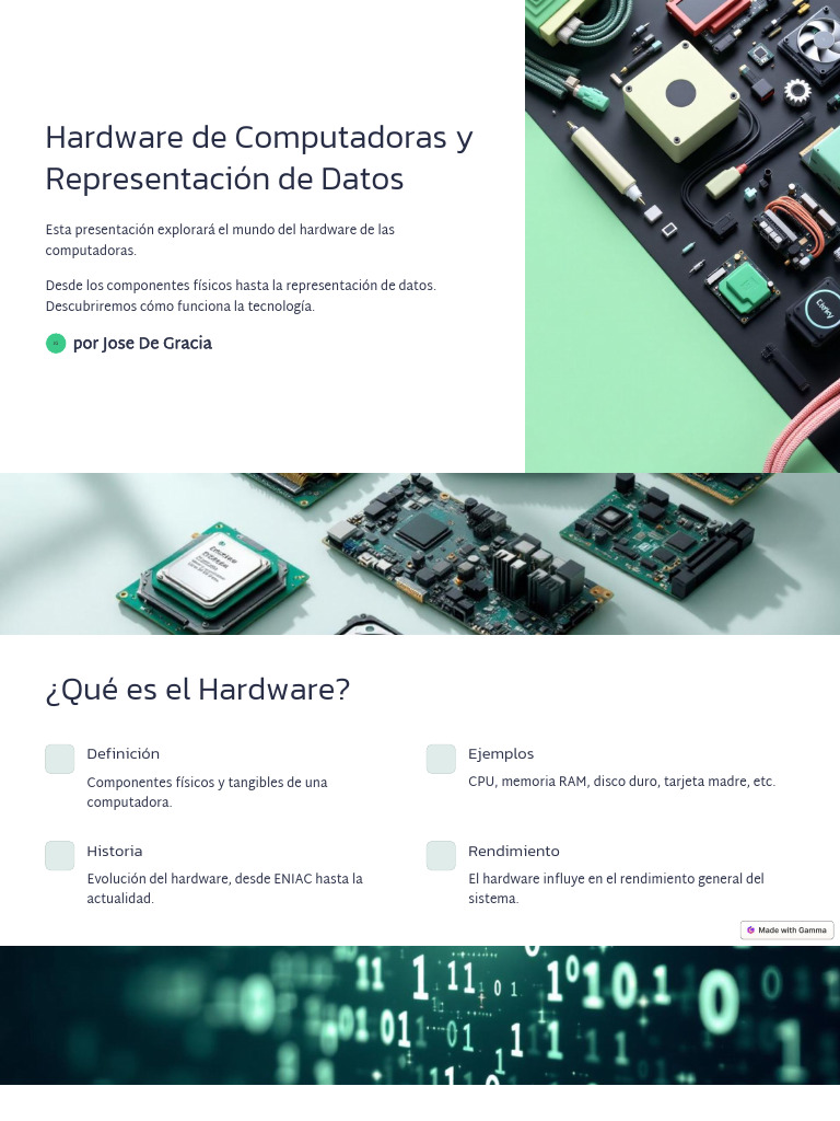 TICSHardware de Computadoras y Representacion de Datos | PDF | Poco | Hardware de la computadora