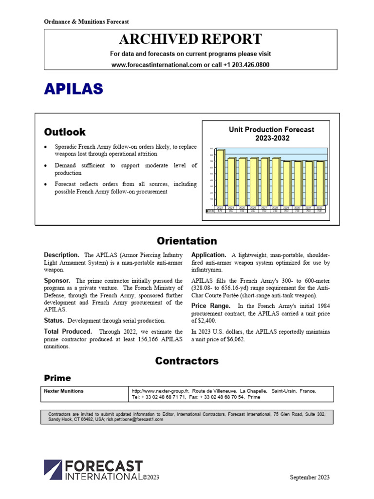 Wor130i1 - Apilas Archived Mar | PDF | Anti Tank Warfare | Ammunition