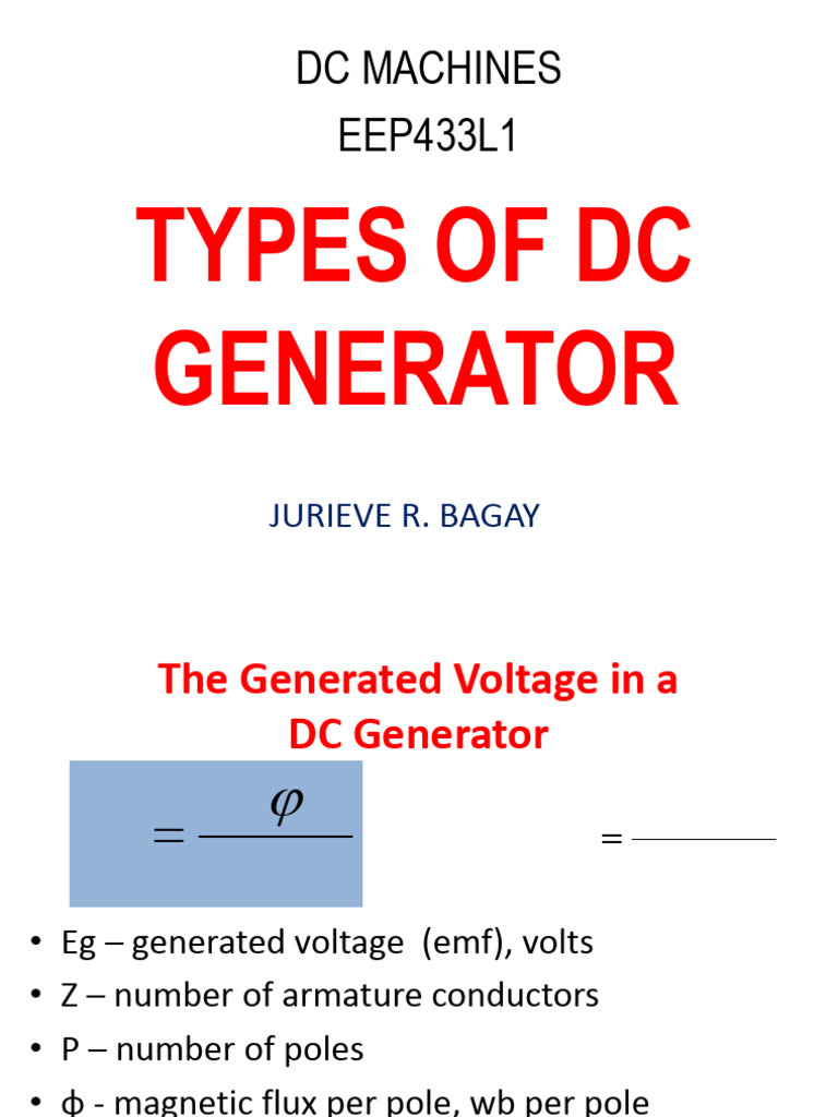 XJRB DC Types of Generator | PDF | Electric Generator | Electrical ...