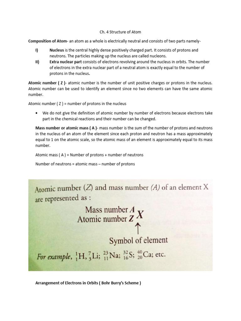 Ch.4 Structure of Atom Part 3 | PDF | Atomic Nucleus | Proton