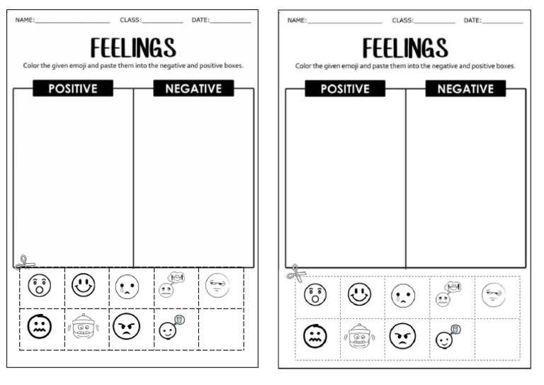 Feelings Activity Cut Out | PDF
