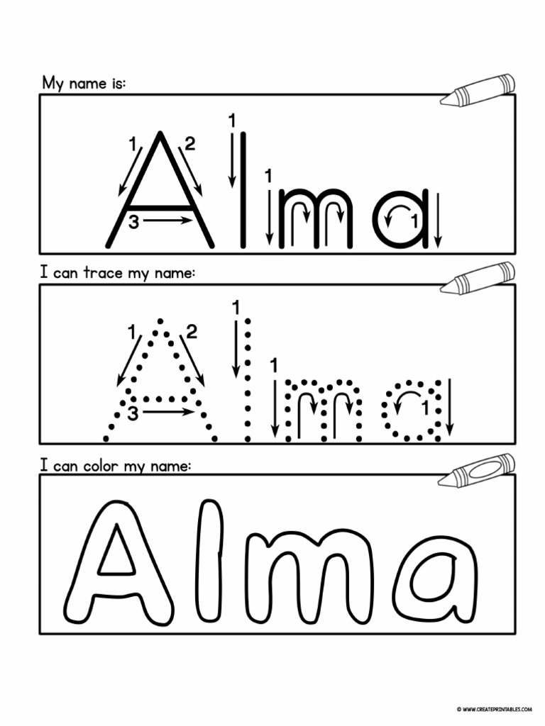 Name Tracing Practice 4E09 4157 7822 | PDF