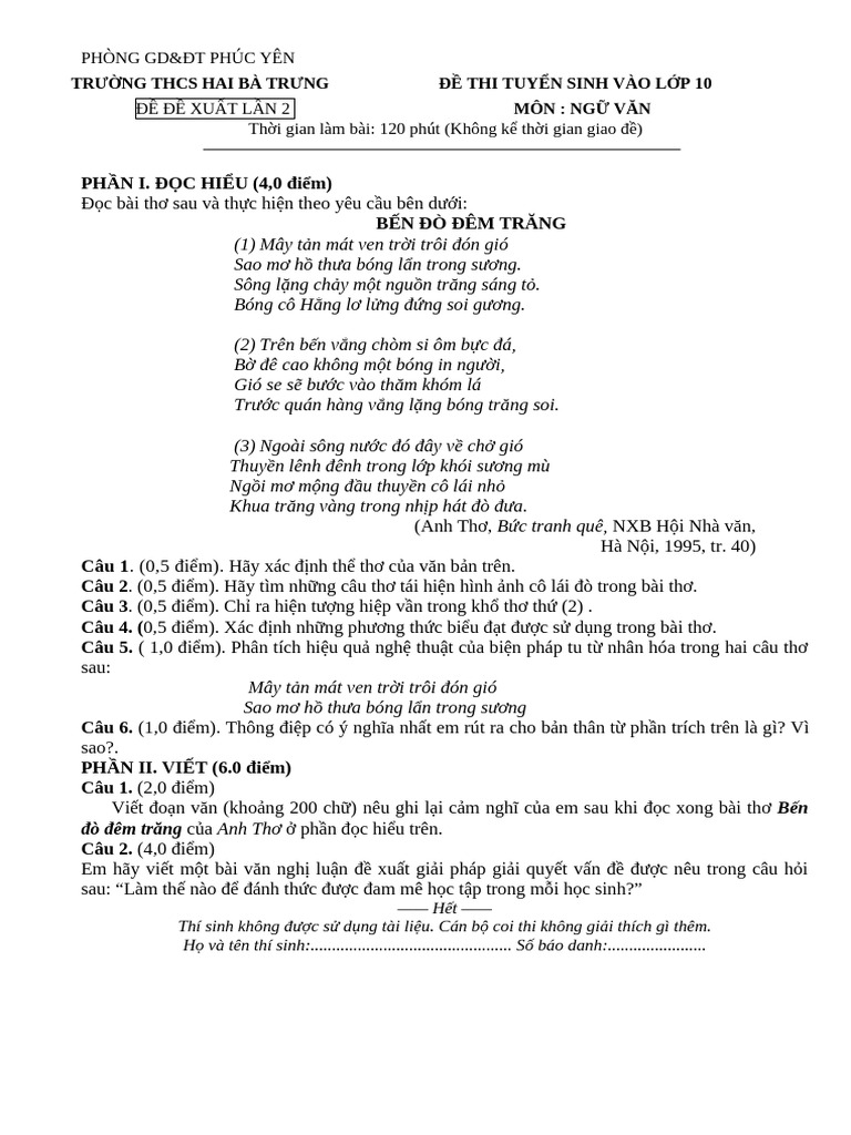 Ngữ văn_HBT | PDF