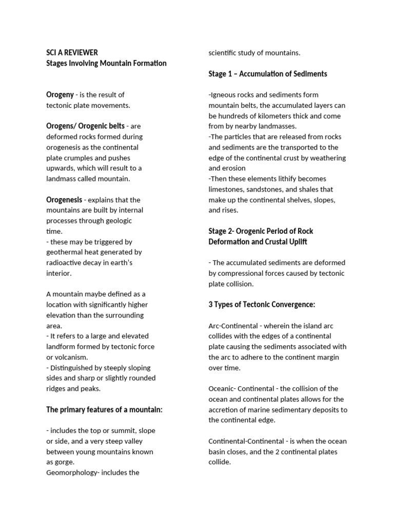 Grade 10 Science Reviewer | PDF | Sedimentary Rock | Natural Sciences