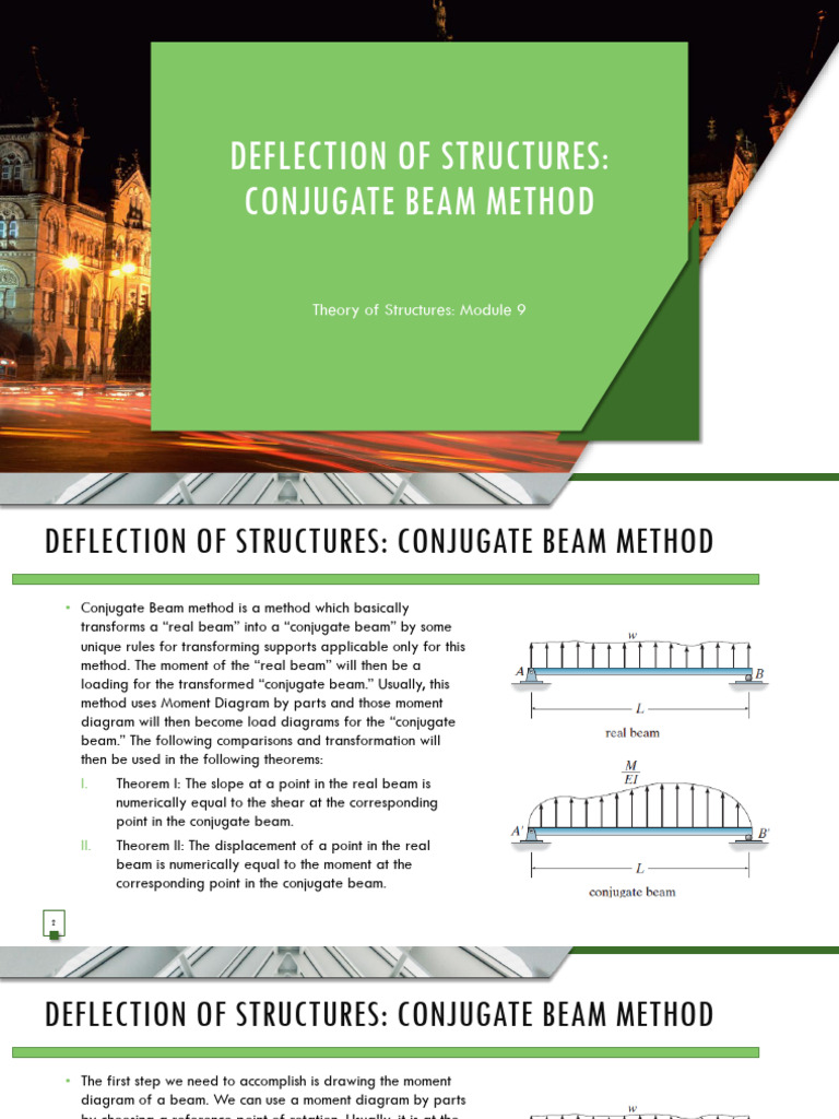 Module 9 - Conjugate Beam Method | PDF | Beam (Structure) | Applied And ...