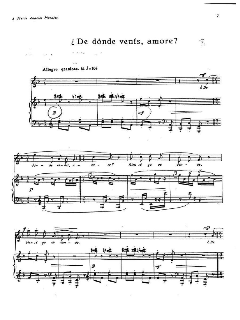 ¿ de Dónde Venís, Amore? | PDF