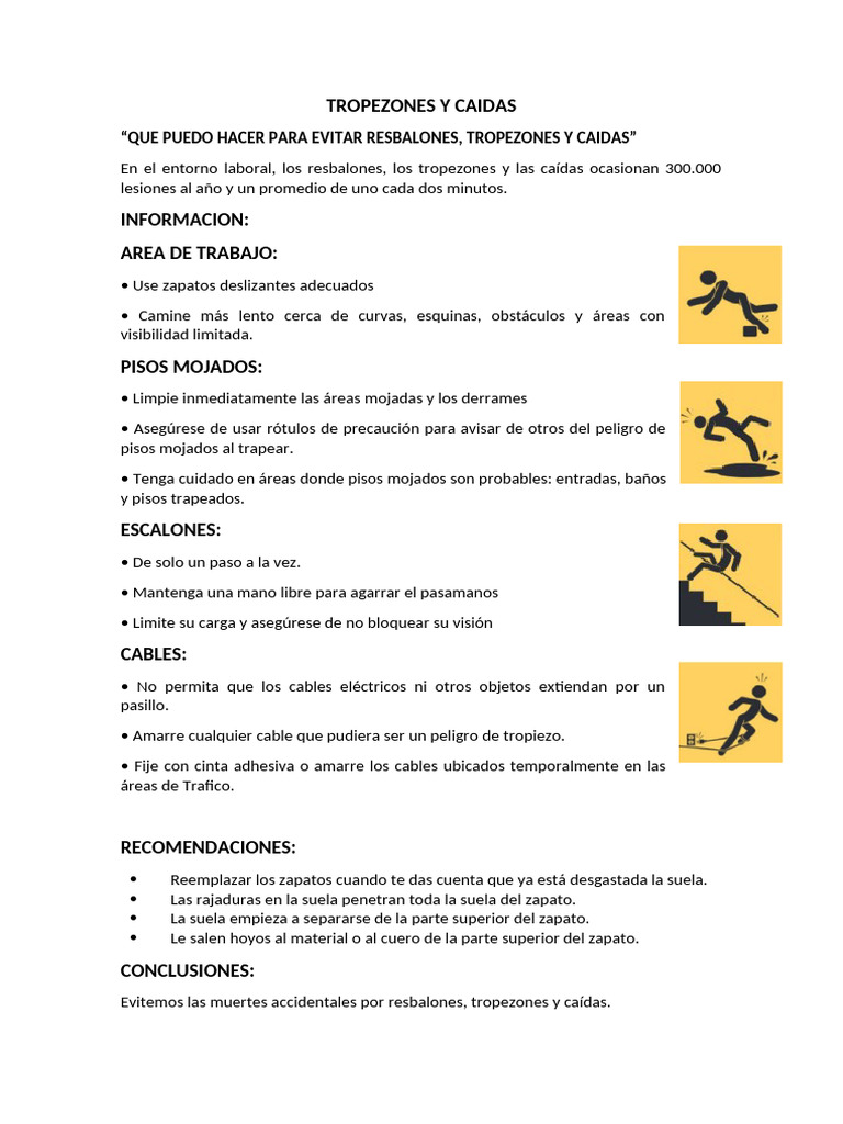 Tropezones y Caidas | PDF