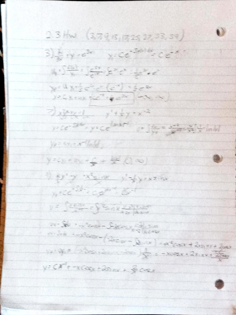 Diff Hw. 2.3, 4.1 | PDF