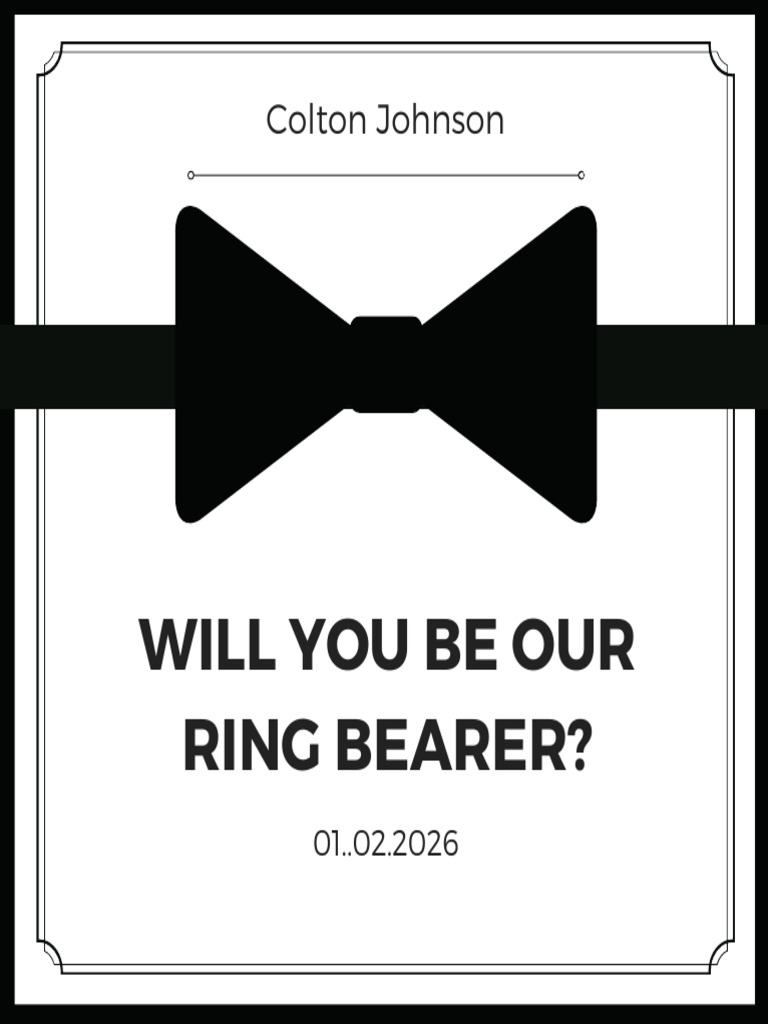 Ring Bearer Proposals | PDF