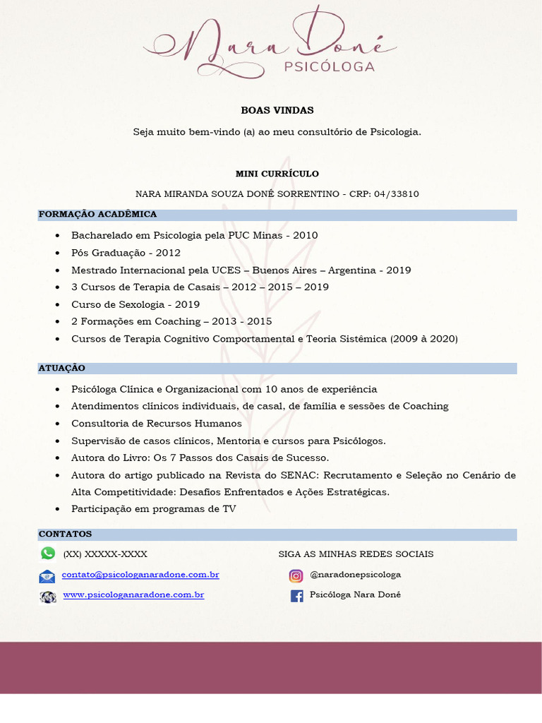 Modelo de Boas Vindas | PDF