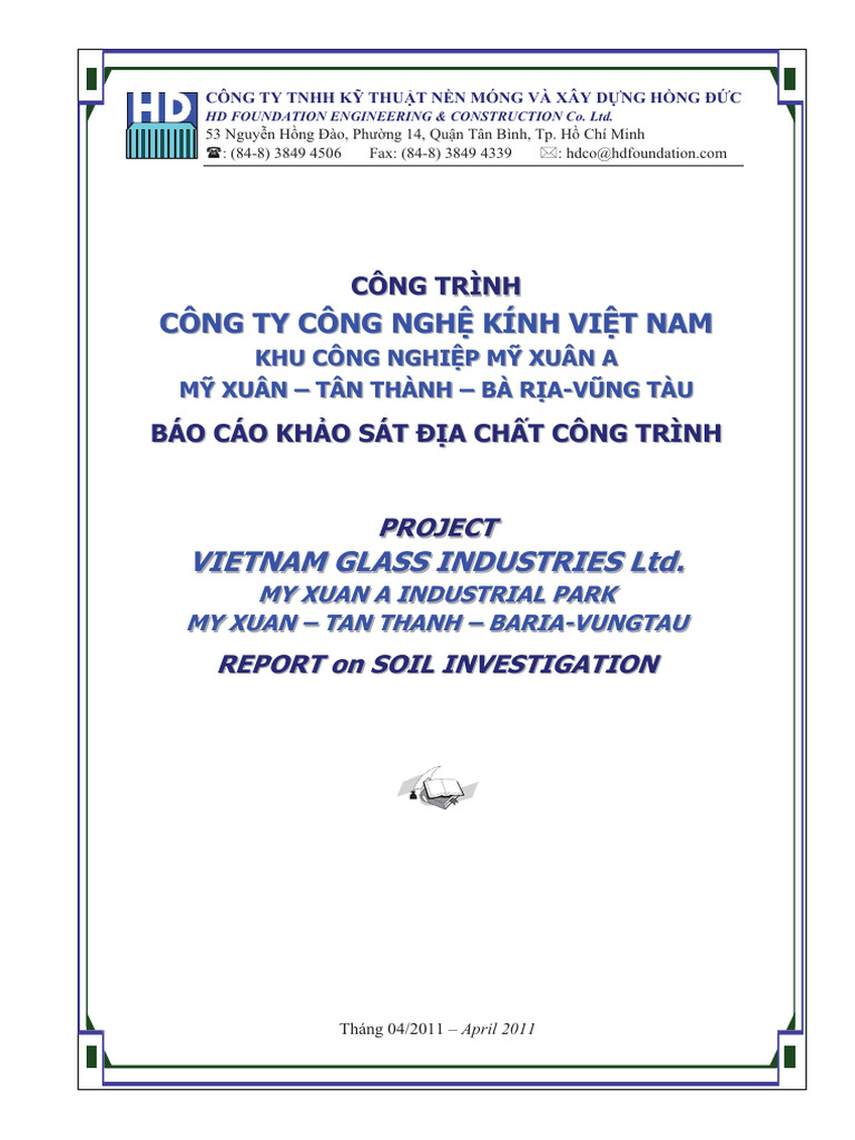 VGI 2 Project- Soil Investigation Report | PDF