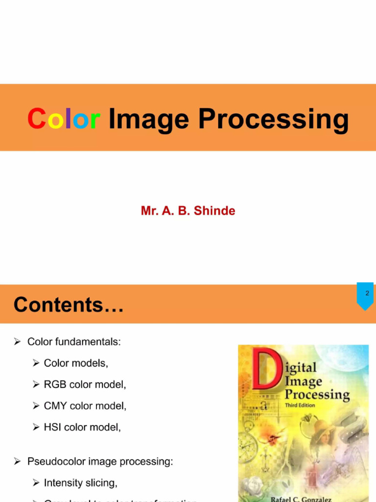 Color Image Processing | PDF