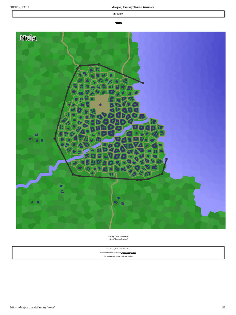 donjon; Fantasy Town Generator 1 | PDF