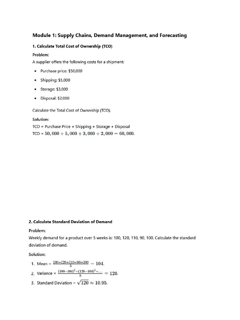 BONUS TOP 25 Mathematics Porblems Across All Modules | PDF