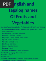 Tagalog Names of Common Fruits | PDF | Fruit | Tropics