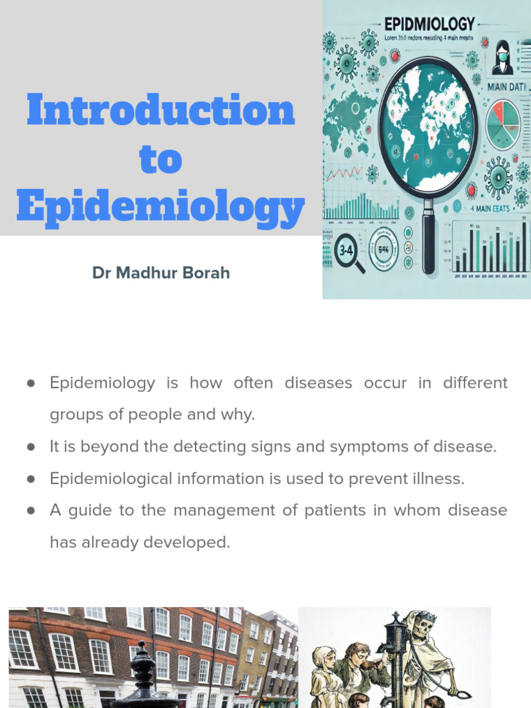 Epidemiology Introduction | PDF | Epidemiology | Cholera