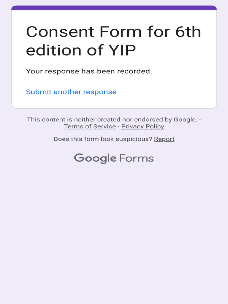 Consent Form For 6th Edition of YIP | PDF