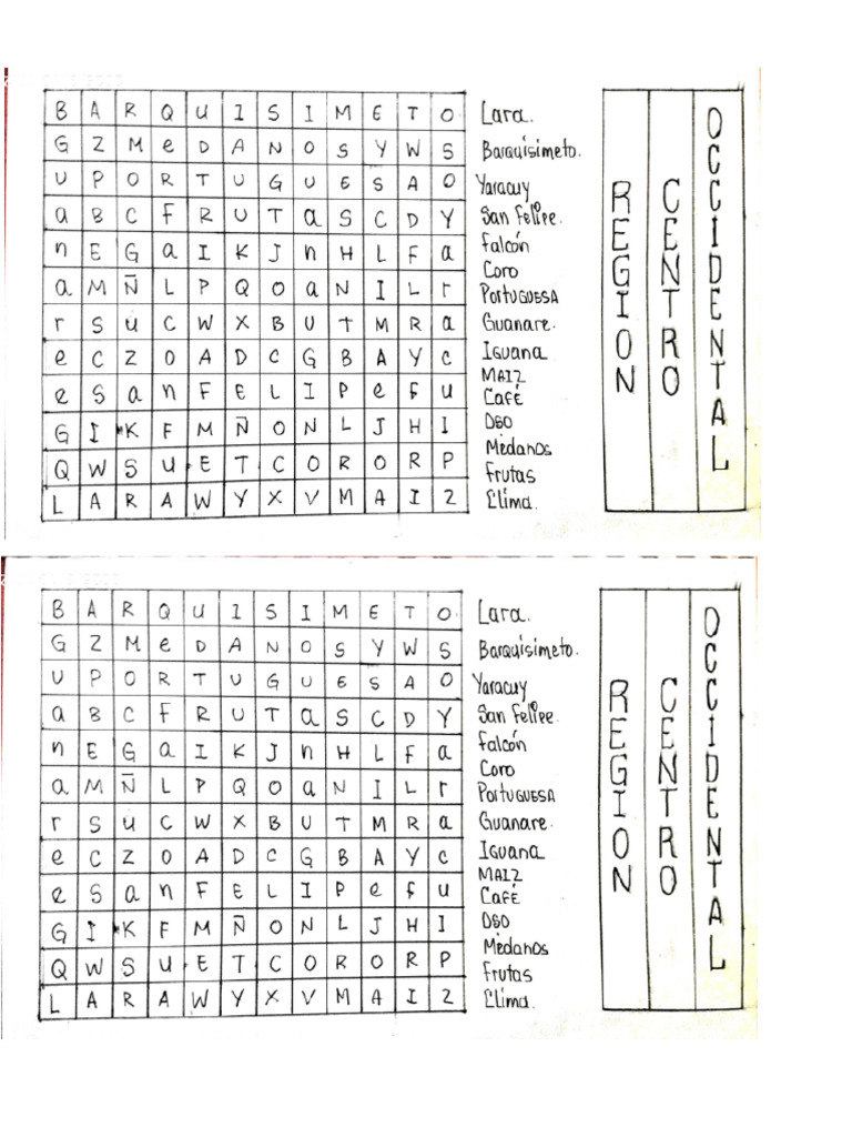 Sopa de Letras Yonny | PDF