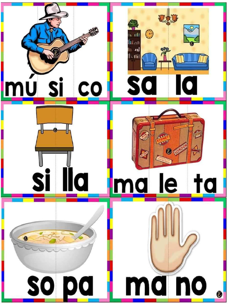 1° Rompecabezas Palabras | PDF
