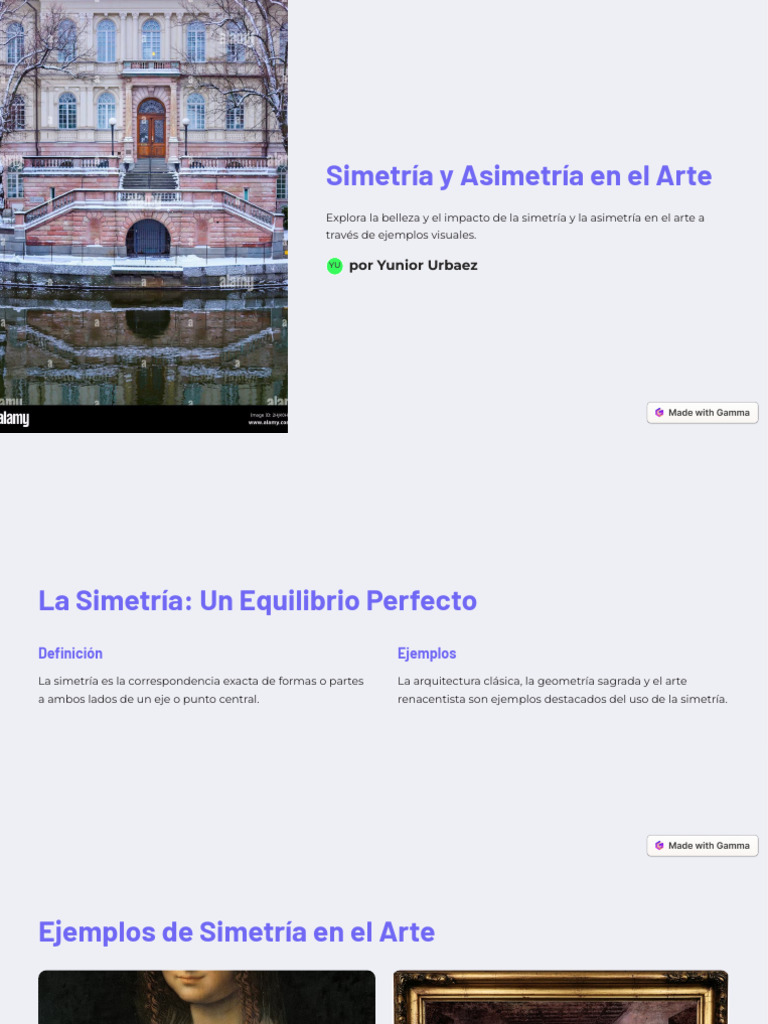 Simetría y Asimetría en el Arte | PDF | Simetría | Composición (artes ...