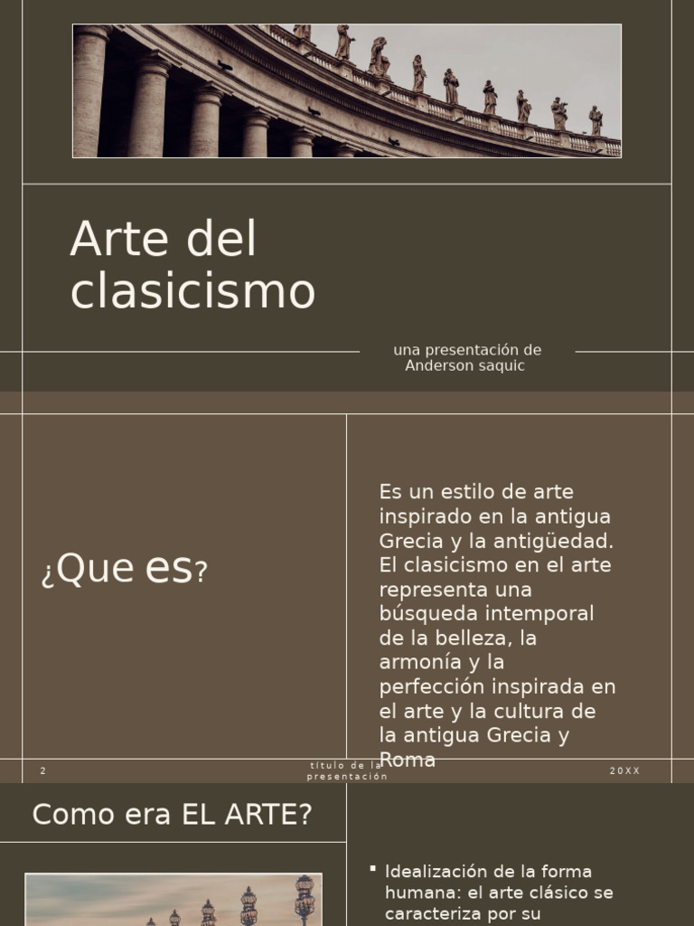 Arte Del Clasicismo | PDF