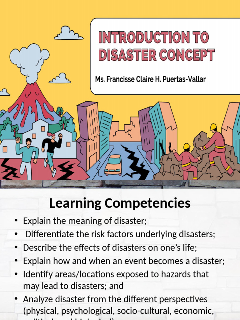 Introduction To Disaster Concept | PDF | Hazards | Vulnerability