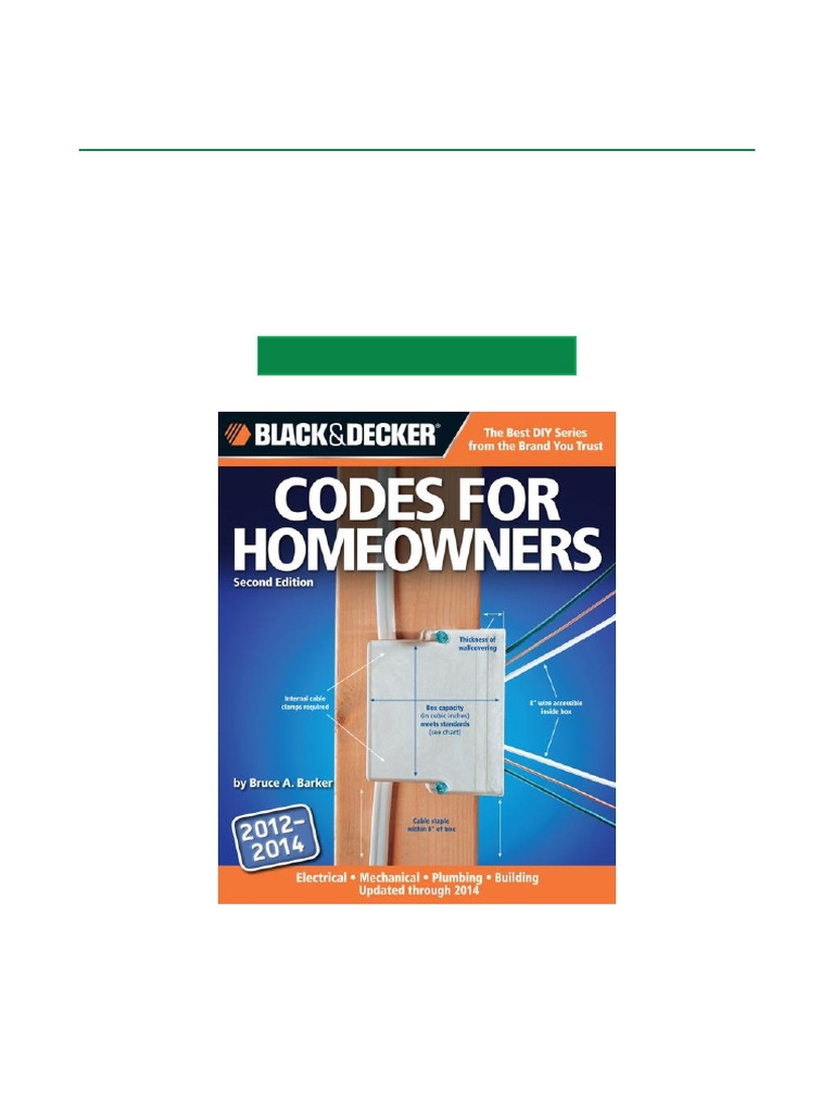 Black & Decker Homeowner Codes Guide | PDF