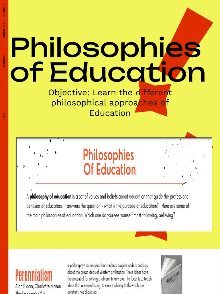 Philosophy of Education | PDF