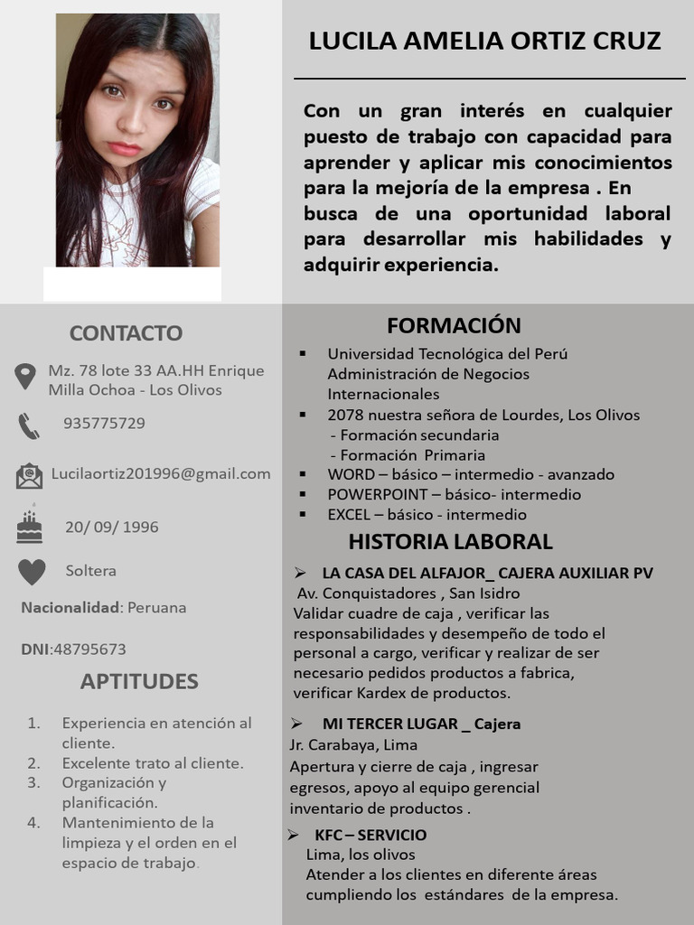 Cv Lucila Ortiz | PDF