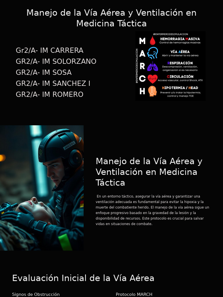 Manejo-de-la-Via-Aerea-y-Ventilacion-en-Medicina-Tactica | PDF | Emergencias Médicas | Medicina